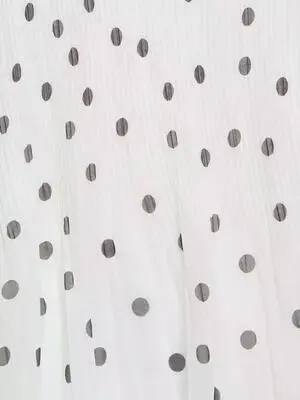 GANNI Polka-dot Sleeveless Midi Dress