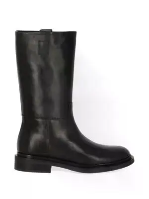 JULIE DEE Leather Boots - Black
