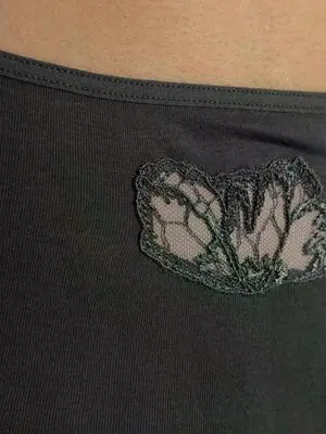 Hanro Lace-embellished Briefs - Grey