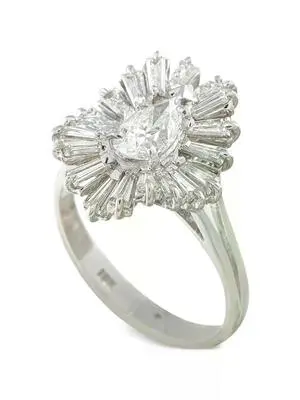 LB EXCLUSIVE Diamond Pear-cut Ring - Silver