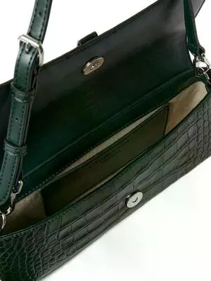 Stella McCartney Ryder Croc-embossed Pochette Shoulder Bag