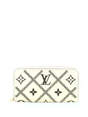 LOUIS VUITTON Zippy Wallet Monogram Empreinte Giant Broderies Small Wallets