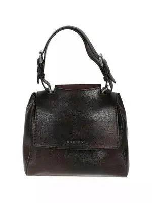 Orciani Small Sveva Lagoon Pebbled Leather Shoulder Bag
