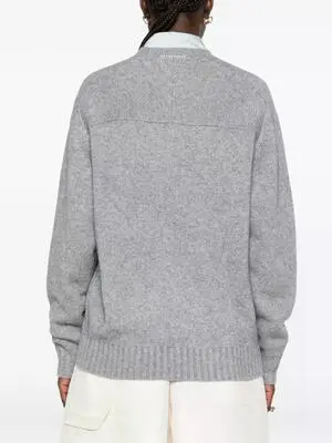 Carven Crew-neck Ribbed-trim Sweater