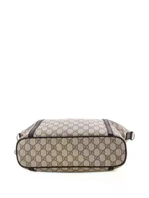 Gucci Front Pocket Convertible Gg Coated Canvas Medium Tote Bag