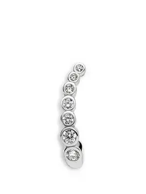 MARIA BLACK Arc Huggie Single Earring - Silver