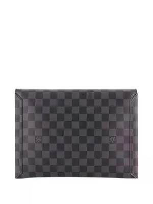 LOUIS VUITTON Pochette Alpha Triple Damier Graphite Clutch Bag