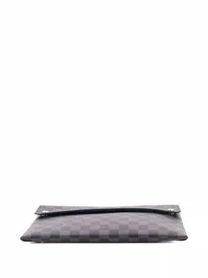 LOUIS VUITTON Pochette Alpha Triple Damier Graphite Clutch Bag