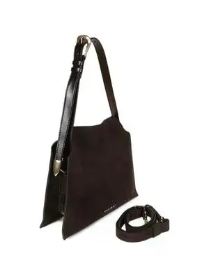 Orciani Small Trinity Peach Oro Buckle-detail Shoulder Bag