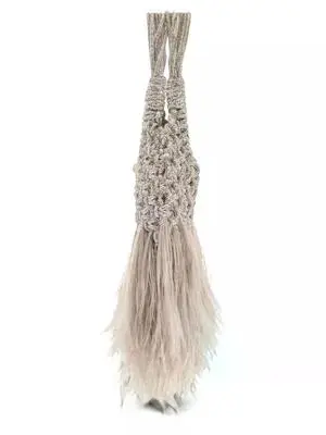 HIBOURAMA Vannifique Plumes Crystal-embellished Tote Bag