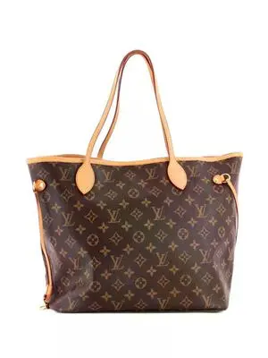 LOUIS VUITTON Neverfull Nm Monogram Canvas Mm Tote Bag - Brown