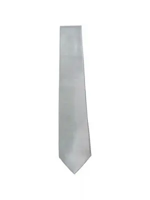 Kiton Ribbed-knit Silk Tie Grey