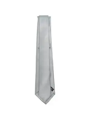 Kiton Ribbed-knit Silk Tie - Grey