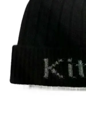 Kiton Logo-knit Ribbed Beanie Hat