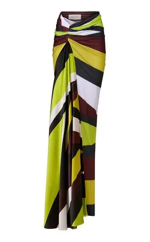 Silvia Tcherassi Claudia Silk-blend Maxi Skirt - Multi