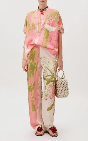 Silvia Tcherassi Curacao Silk Pants