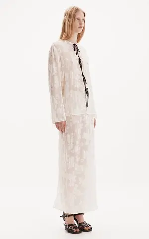 HARRIS TAPPER Exclusive Milen Velvet Devoré Maxi Skirt