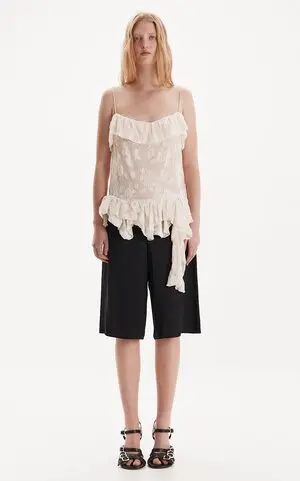 HARRIS TAPPER Exclusive Clarice Velvet Devoré Top