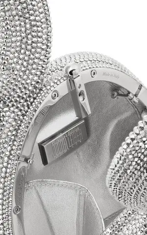 Judith Leiber Melody Treble Clef Clutch - Silver