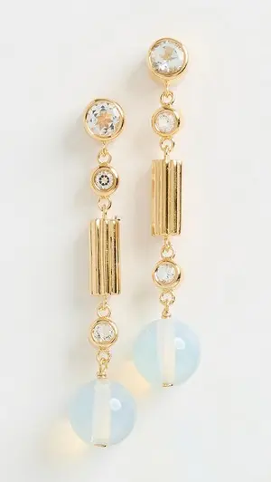 DEVE White Topaz Cume Earrings - Opalite