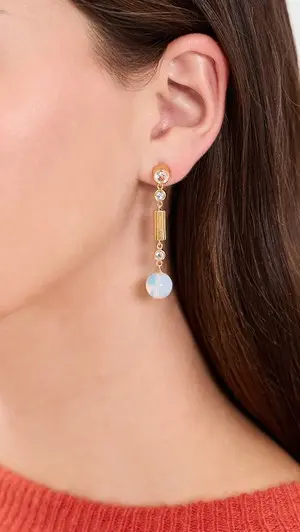 DEVE White Topaz Cume Earrings