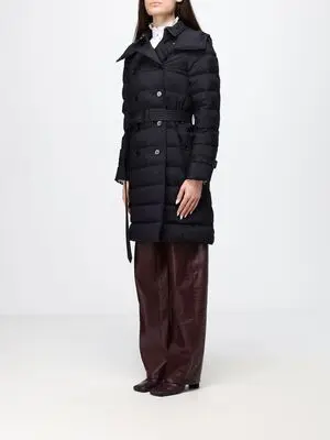 Burberry Slim-fit Double-breasted Quilted Nylon Down Coat With Hood And Belt