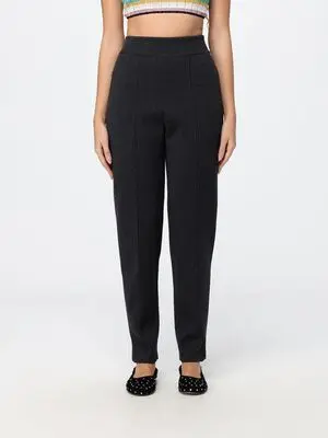 Alaïa Straight-leg High-waisted Wool Knit Trousers With Slash Pockets