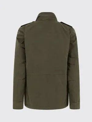 Aspesi Military Style Cotton Blend Parka With Drawstring Waist