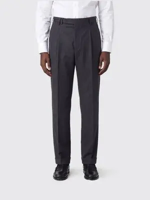PT TORINO Straight-leg Pleated Wool Blend Tailored Trousers - Grey