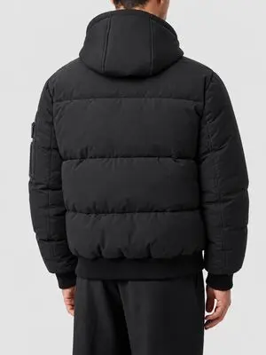 Philipp Plein Quilted Puffer Jacket With Hood And Hexagon Logo Patch