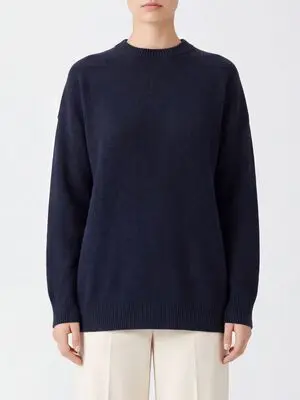 JIL SANDER Wool Blend Turtleneck Jumper With Long Sleeves And Ribbed Trims - Navy