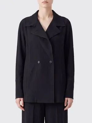 Issey Miyake Monsieur High-neck Crêpe Wrap Shirt - Black