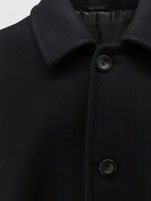 Giorgio Armani Long Single-breasted Virgin Wool And Cashmere Coat