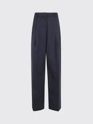 THELATEST Pleated Tailored Wide-leg Trousers In Virgin Wool Blend - Black