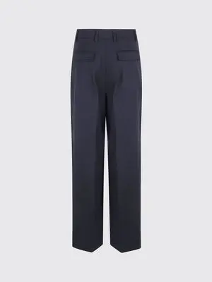 THELATEST Pleated Tailored Wide-leg Trousers In Virgin Wool Blend - Black