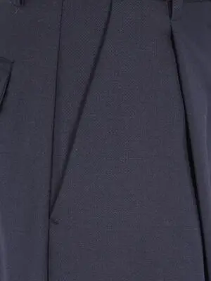THELATEST Pleated Tailored Wide-leg Trousers In Virgin Wool Blend - Black