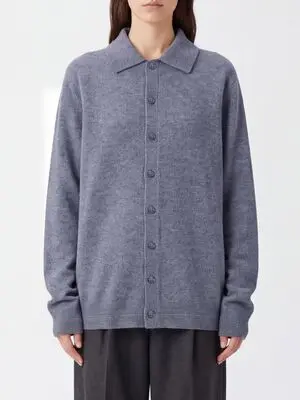 Guest In Residence Cashmere And Merino Wool Blend Cardigan With Buttons - Grey