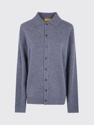 Guest In Residence Cashmere And Merino Wool Blend Cardigan With Buttons - Grey