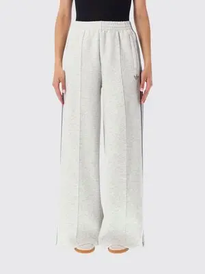 ADIDAS ORIGINALS High-waisted Wide Leg Track Trousers In A Cotton Blend