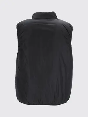 Aspesi Water-repellent Padded Nylon Gilet With High Neck And Zip - Grey