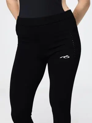 Balenciaga High-waisted Stretch-tech Leggings With Contrast Logo