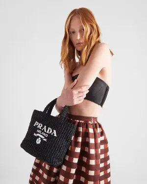 Prada Small Crochet Tote Bag
