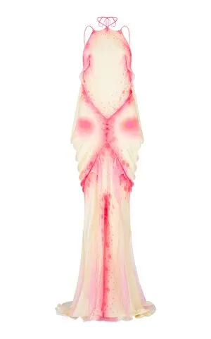 CONNER IVES Tilapia Fish Satin Gown