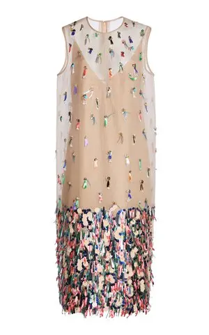 Dries Van Noten Darona Embellished Midi Dress - Multi