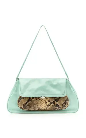 Dries Van Noten Clasp Shoulder Bag Blue