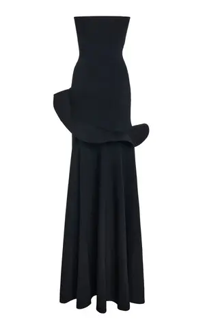 DIOTIMA Flounce Crepe Knit Gown