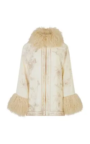 CONNER IVES Demi Couture Embroidered Silk Robe