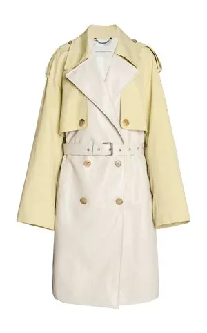 Dries Van Noten Rulan Cropped Cotton Trench Coat