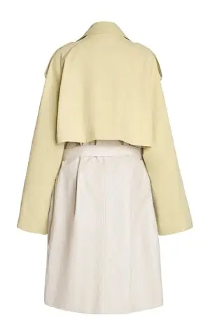 Dries Van Noten Rulan Cropped Cotton Trench Coat