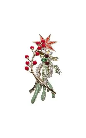 Dries Van Noten Floral Brooch - Multi
